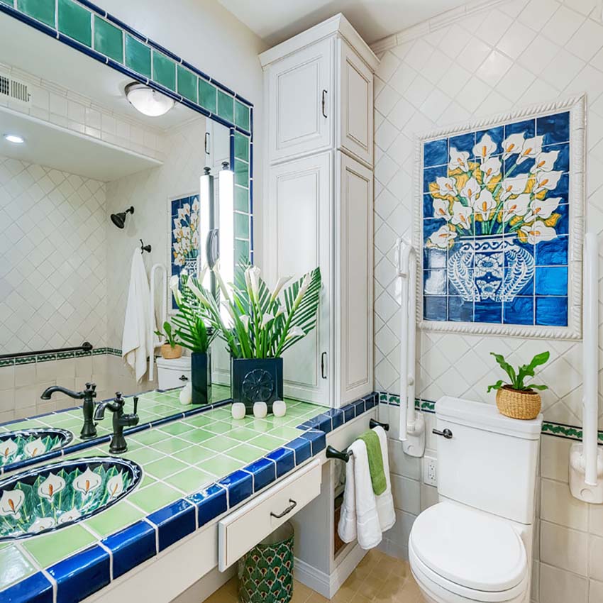 Mexican Tiles in a Bathroom – Mexican Tiles