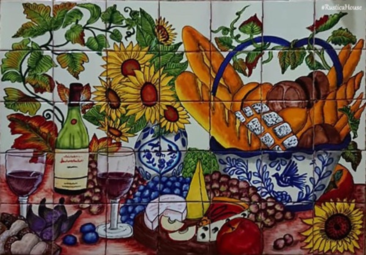 Decorate Kitchen Backsplash with Talavera Mural – Mexican Tiles